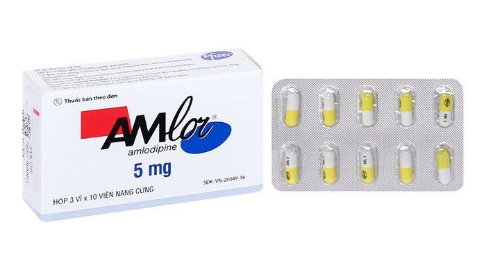 Amlor 5mg Capsules Pfizer (h/30v)